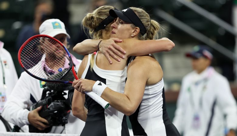 Tennis. WTA - Indian Wells - Le gros câlin entre Kerber et Wozniacki au filet (vidéo) - TennisActu